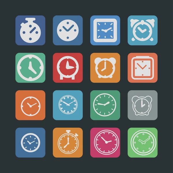 Clock icons Stock Vector by ©OrcJuly 57562911