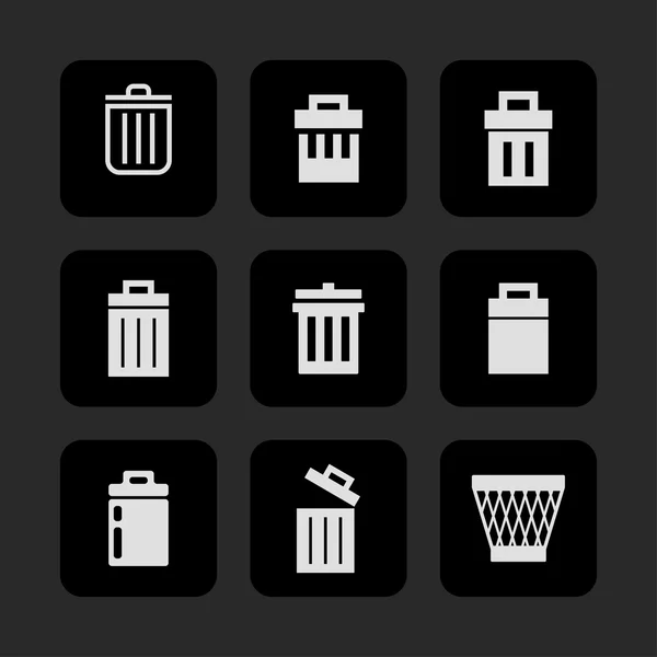 Trash icons Stock Vector by ©OrcJuly 57426337