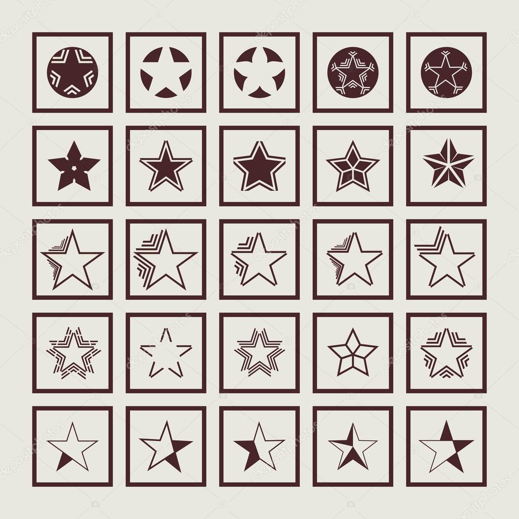 Star icons Stock Vector by ©OrcJuly 57425027