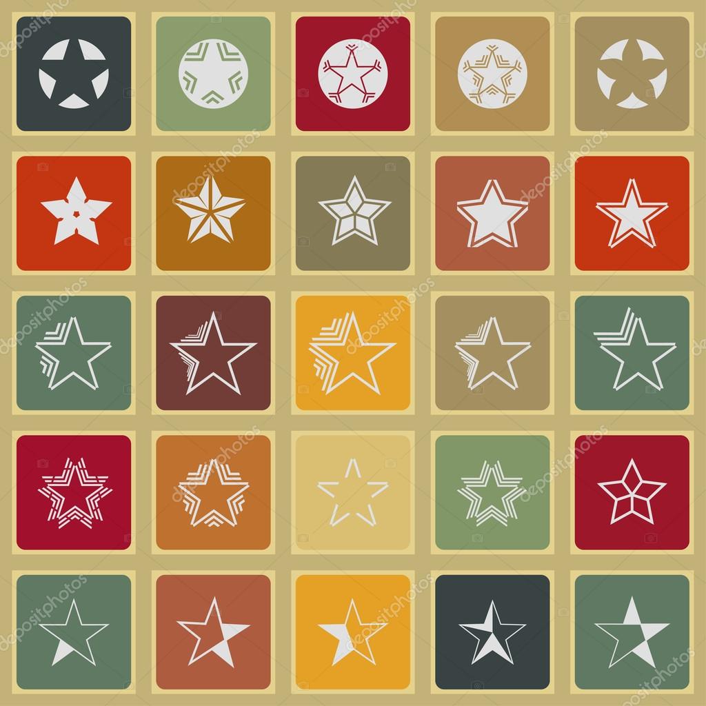 Star icons Stock Vector by ©OrcJuly 57425065
