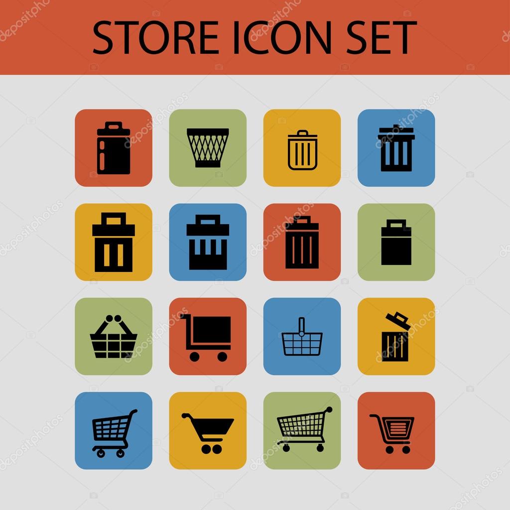 Store icons Stock Vector Image by ©OrcJuly #57426067