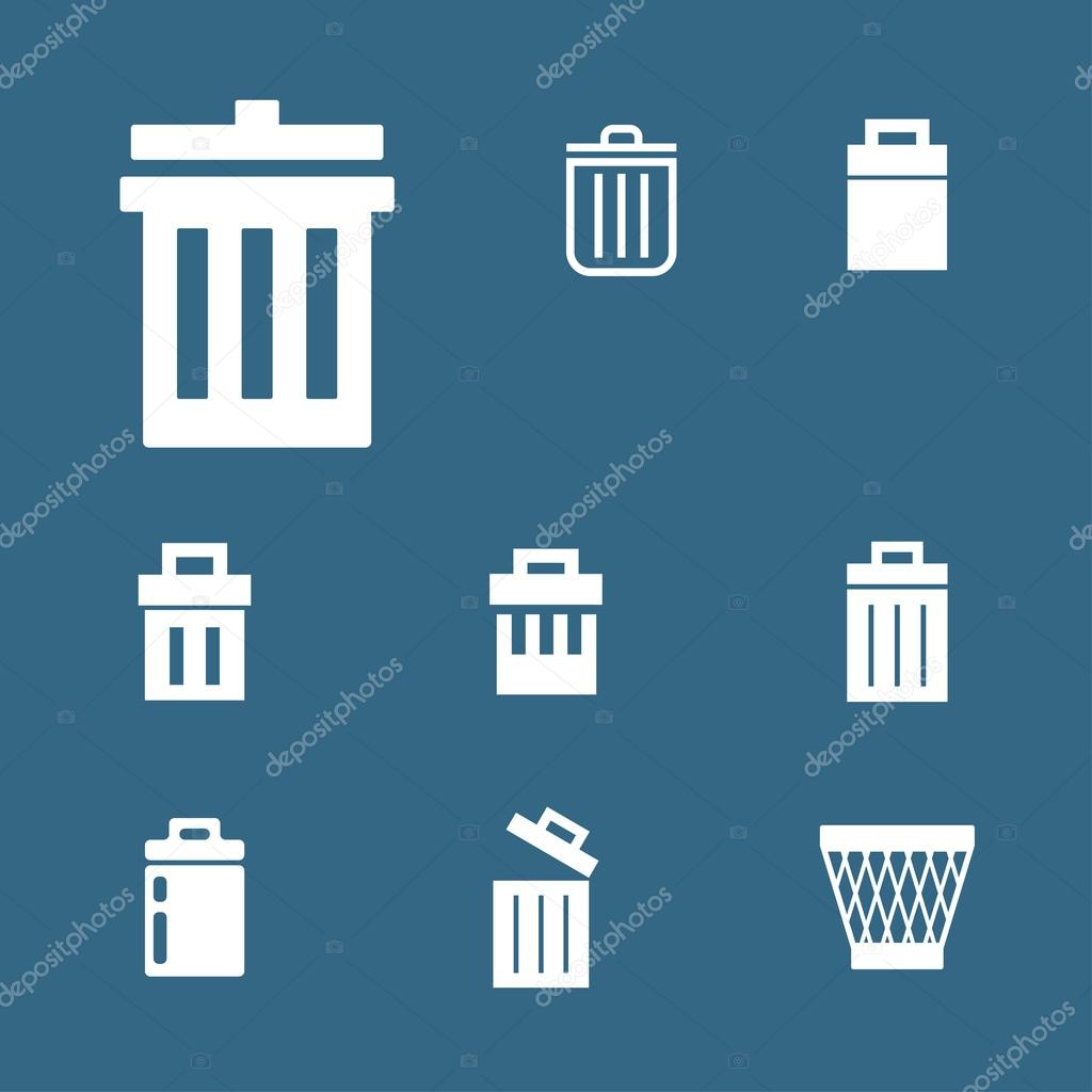 Trash icons Stock Vector by ©OrcJuly 57426337