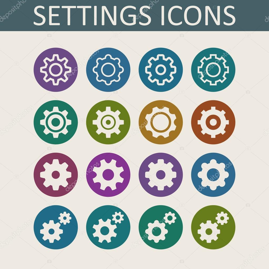 Ícones de configuração Vetor de ©OrcJuly 57558005