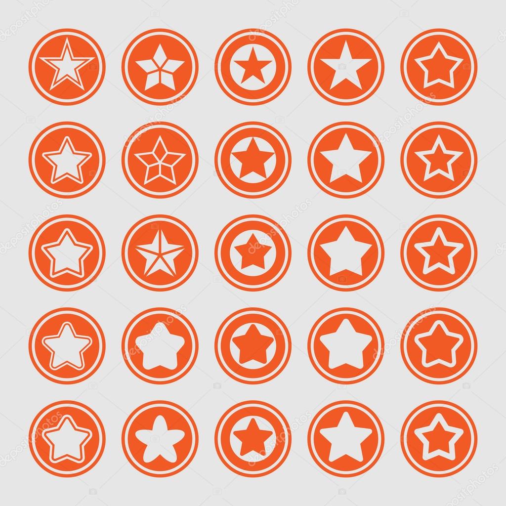 Star icons Stock Vector Image by ©OrcJuly #57559391