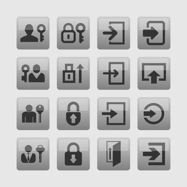 Login icons Stock Vector Image by ©OrcJuly #57563239