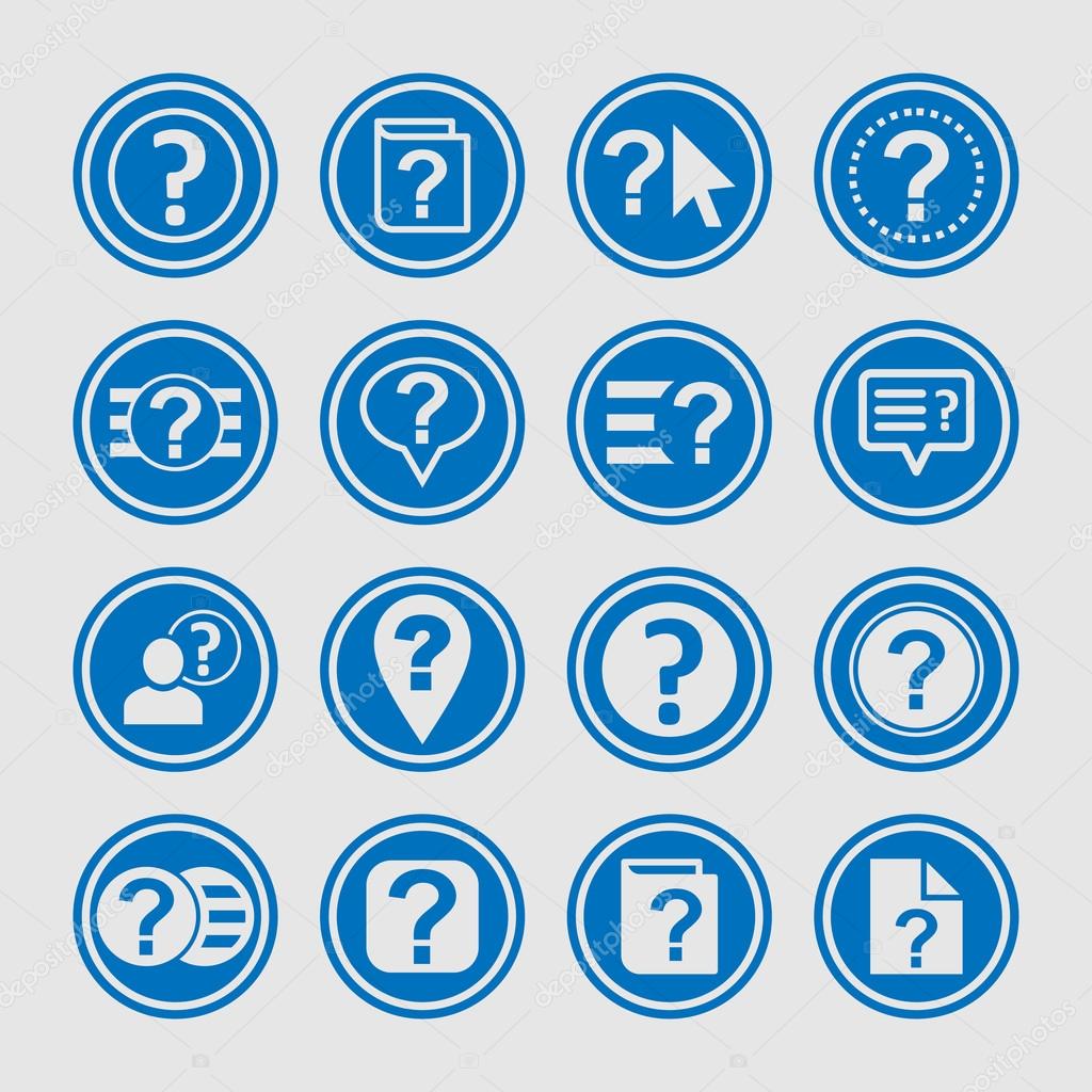 Help icons Stock Vector by ©OrcJuly 57562007