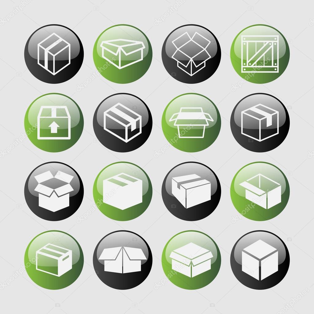 Iconos de caja Stock Vector by ©OrcJuly 57563621