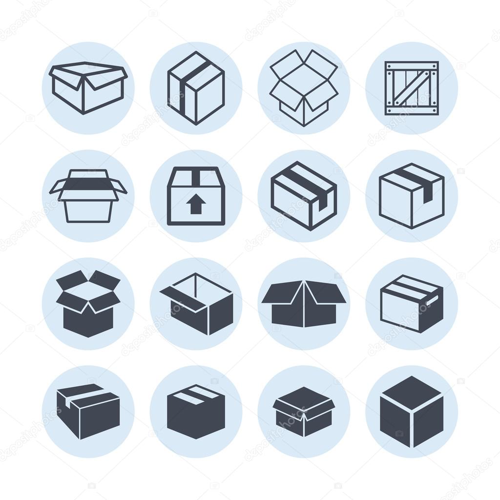Iconos de caja Vector de stock #57563905 de ©OrcJuly