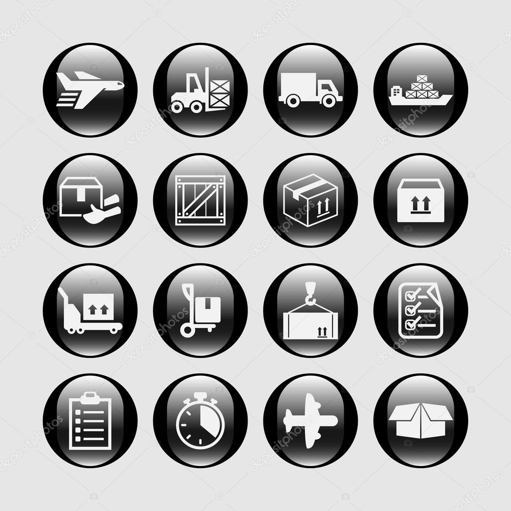 Delivery icons Stock Vector Image by ©OrcJuly #57564175