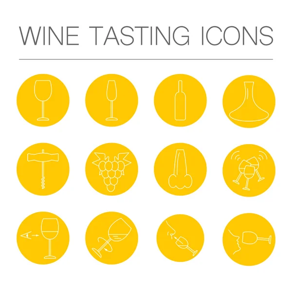Wine tasting icons Stock Vector Image by ©OMoreau #120380174