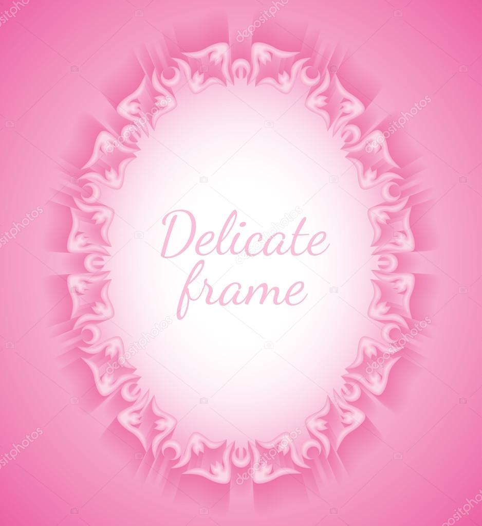 Oval frame with floral ornament Stock Vector Image by ©YarKova #58251593