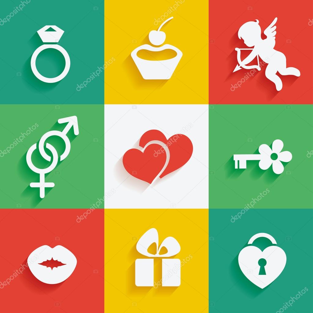 Love symbols and elements Stock Vector Image by ©YarKova #58252827