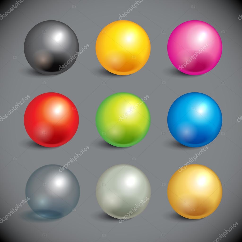 Collection of colorful balls Stock Vector Image by ©YarKova #67239833