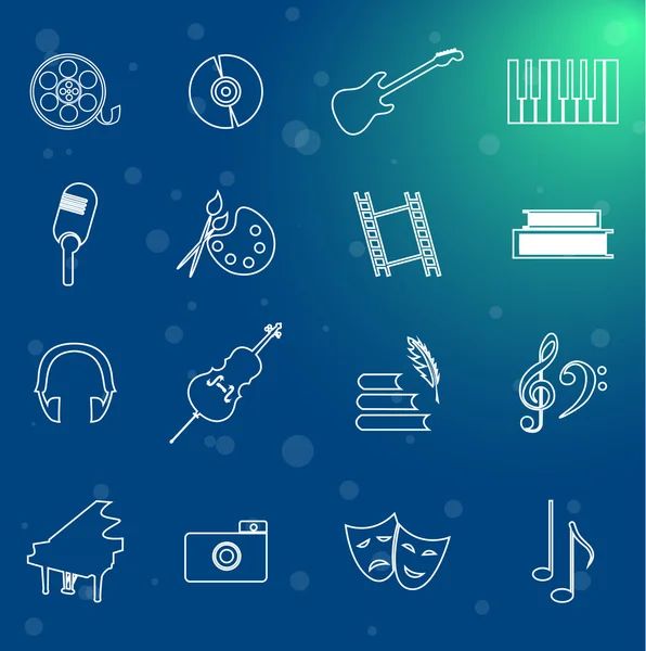 Icons arts Stock Vector Image by ©Caribia #77930328