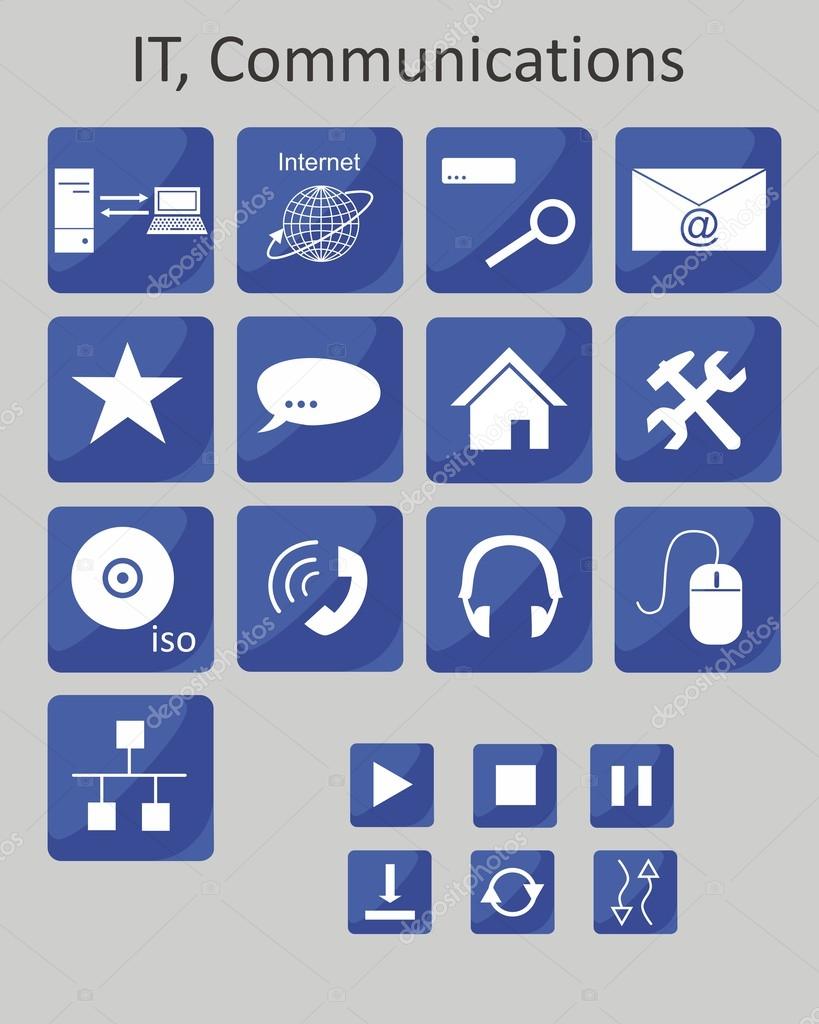 Icons IT Stock Vector Image by ©Caribia #60923817