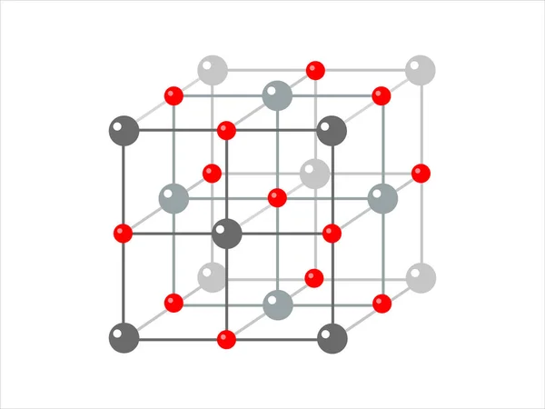 Volumetric Crystal Lattice Diamond Position Atoms Crystal Vector ...
