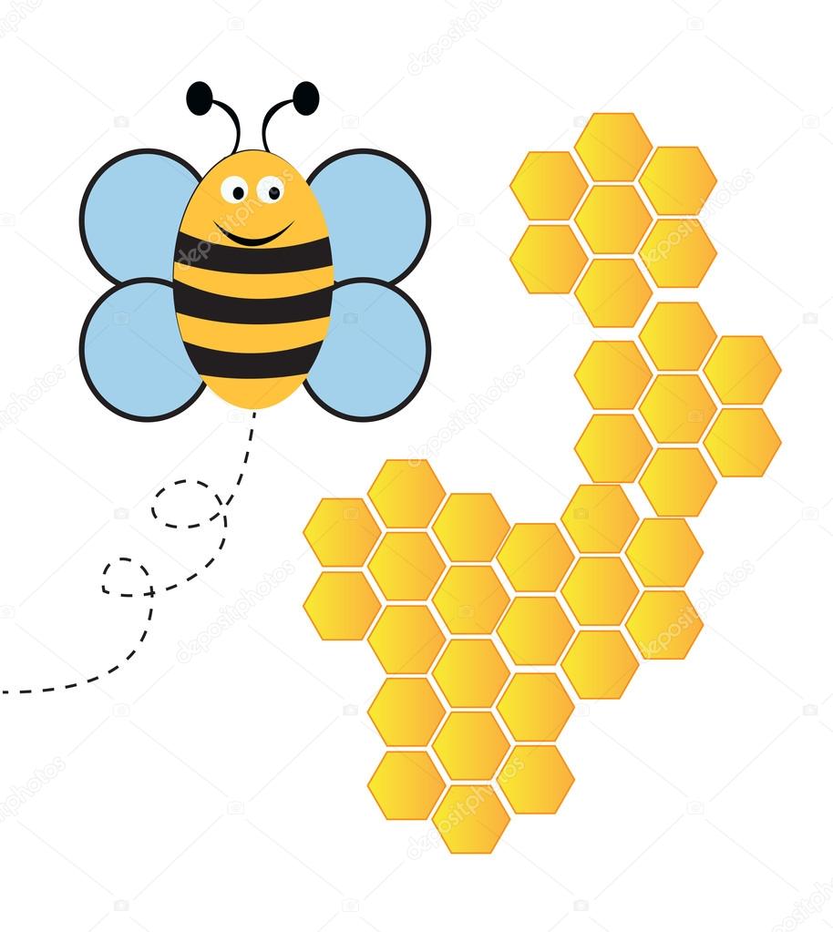 Colmena y abeja Vector de stock por ©sdp_creations 56771043