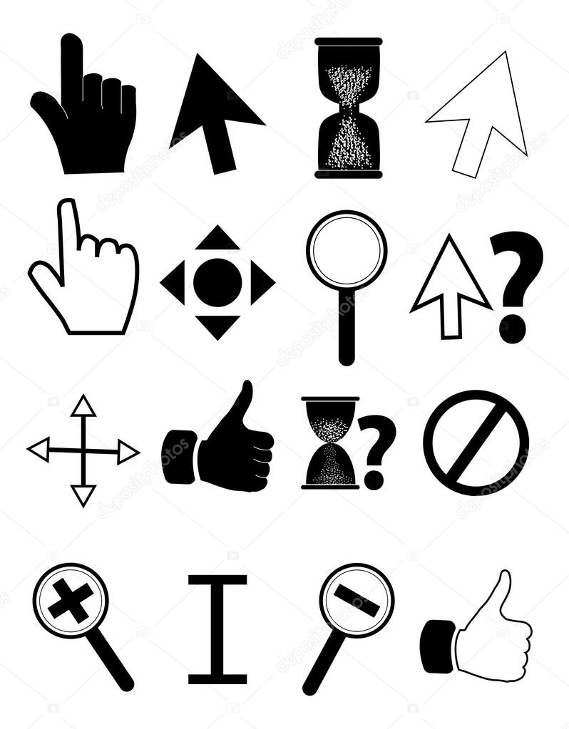 Mouse pointer cursor icons set — Stock Vector © sdp_creations #59451999 Mouse pointer cursor icons set — Stock Vector © sdp_creations #59451999