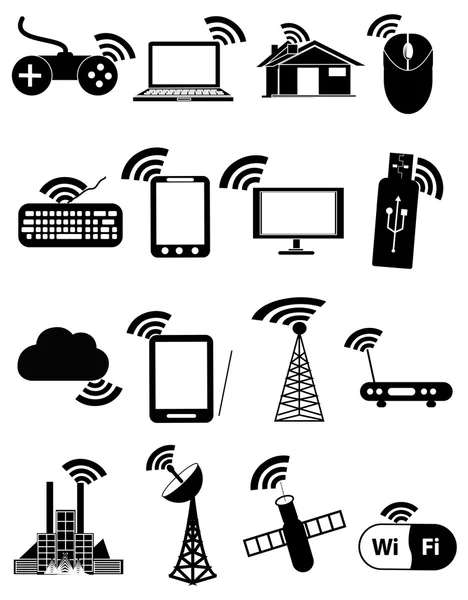 Wireless communication icons set Stock Vector by ©sdp_creations 78700226