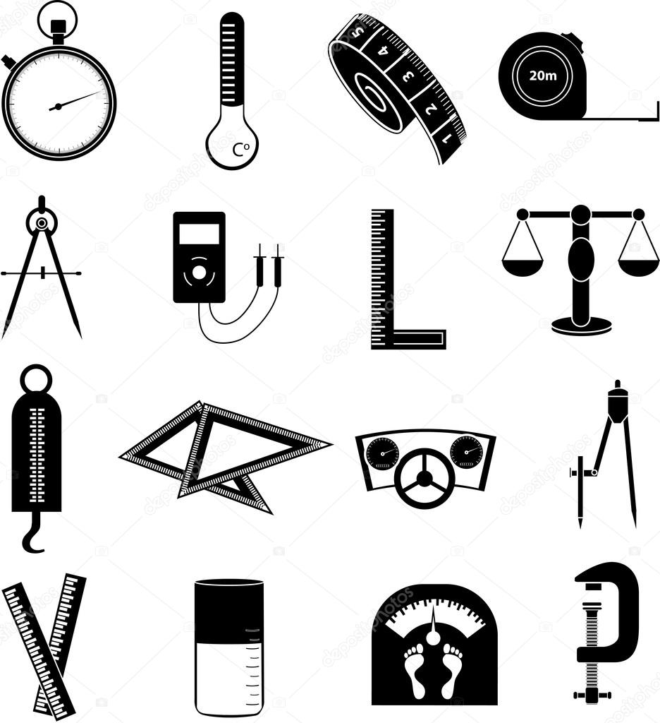 Measurement tools icons set Stock Vector by ©sdp_creations 65986609