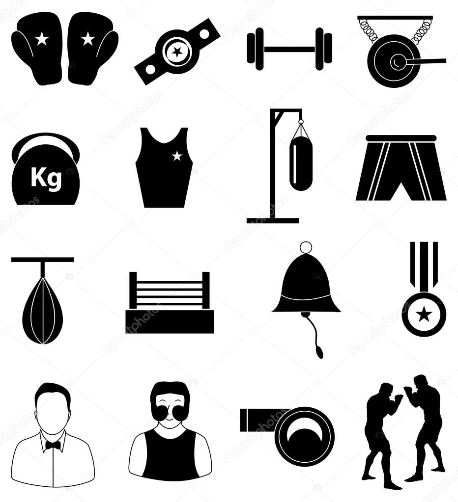 Boxing icons set Stock Vector Image by ©sdp_creations #67575731