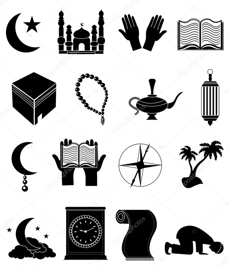 Islam icons set — Stock Vector © sdp_creations #67576285