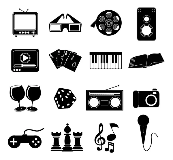 Entertainment icons — Stock Vector © bioraven #12438212