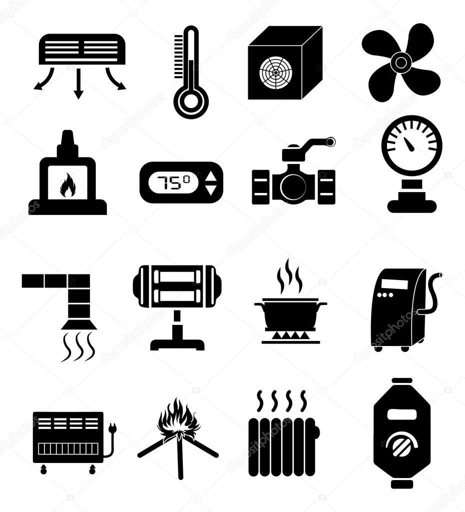 Heating icons set Stock Vector Image by ©sdp_creations #77531202