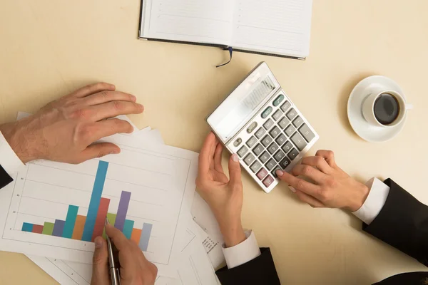 Graph of annual budget. - Stock Image - Everypixel