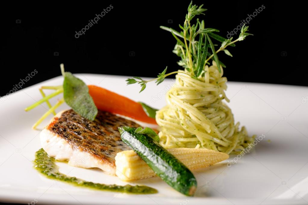 Trout fish fillet breaded in herbs — Stock Photo © vision.si #61539749