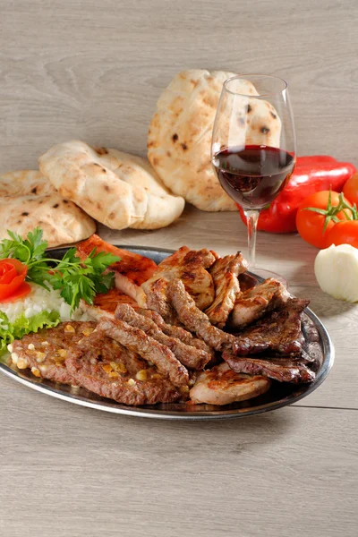 Mixed grill on a plate — Stock Photo © vision.si #65718091