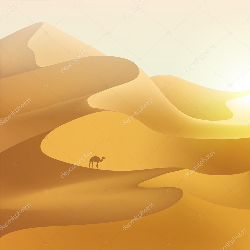 Desert dunes landscape. Stock Vector Image by ©Ukususha #106925074