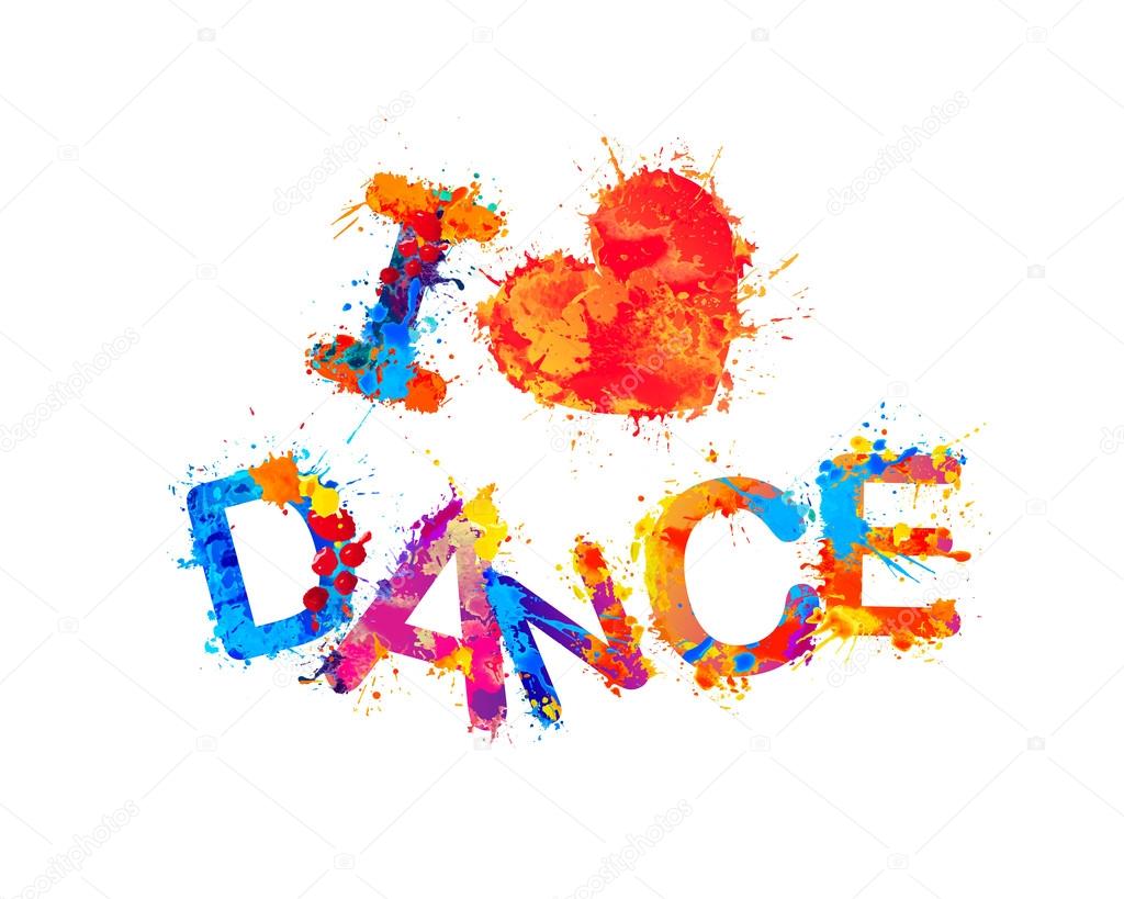 I love dance. Vector Stock Vector by ©Ukususha 121031544