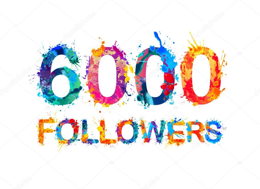 Six thousand (6000) followers Stock Vector Image by ©Ukususha #121957346 Six thousand (6000) followers Stock Vector Image by ©Ukususha #121957346