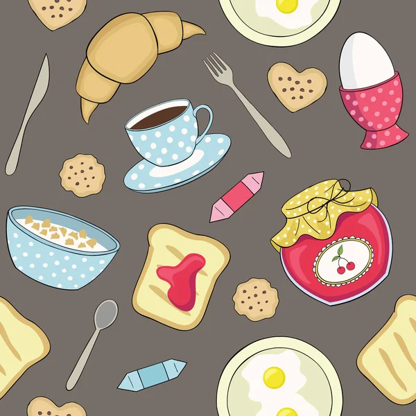 Vector breakfast seamless pattern Stock Vector Image by ©AigulIgembayeva5 #42910763