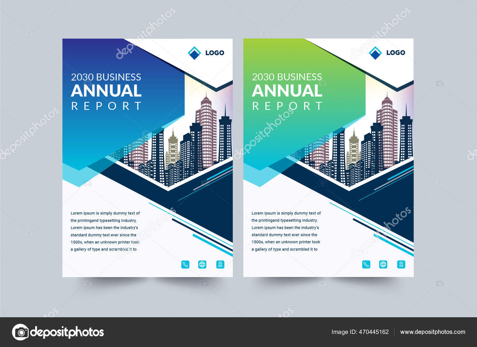 Desain Laporan Tahunan Tata Letak Multiguna Untuk Semua Proyek Laporan ...