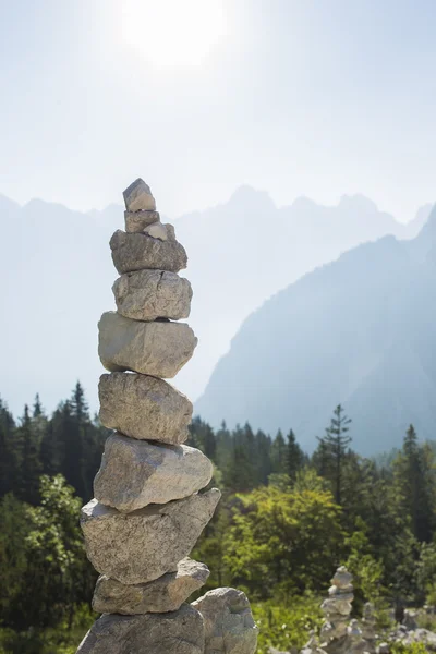 Stacked rock tower — Stock Photo © photosampler #86521282