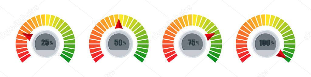 Level indicator Vector Art Stock Images | Depositphotos