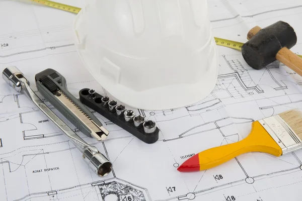 Building tools on the house project — Stock Photo © voronin-76 #1365919