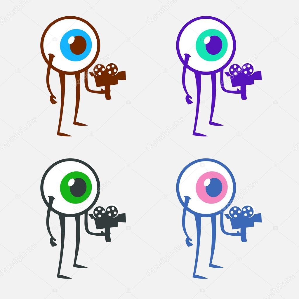 Eye-men with camera. Stock Vector Image by ©moiseev #71505477