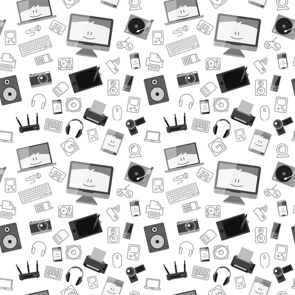 Seamless gadgets pattern Vector Art Stock Images | Depositphotos