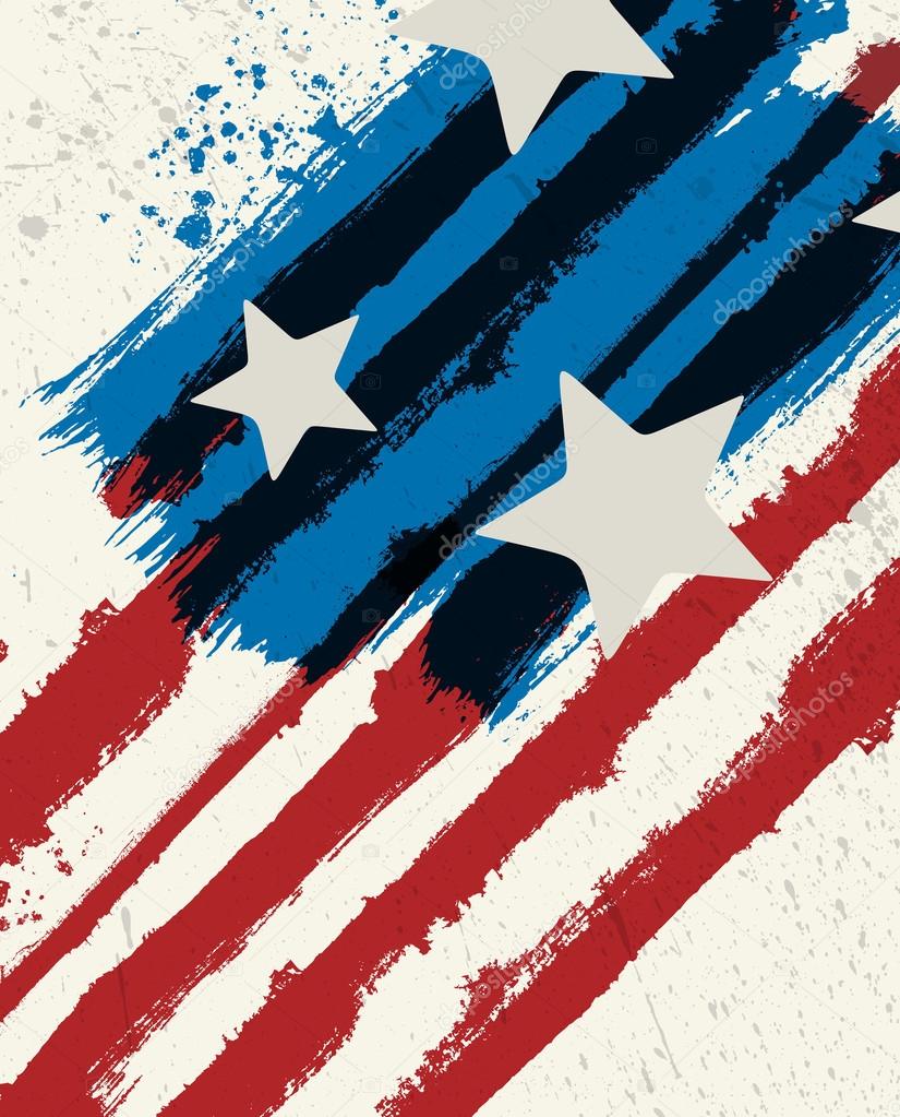 American grunge flag Stock Vector Image by ©moiseev #83061828