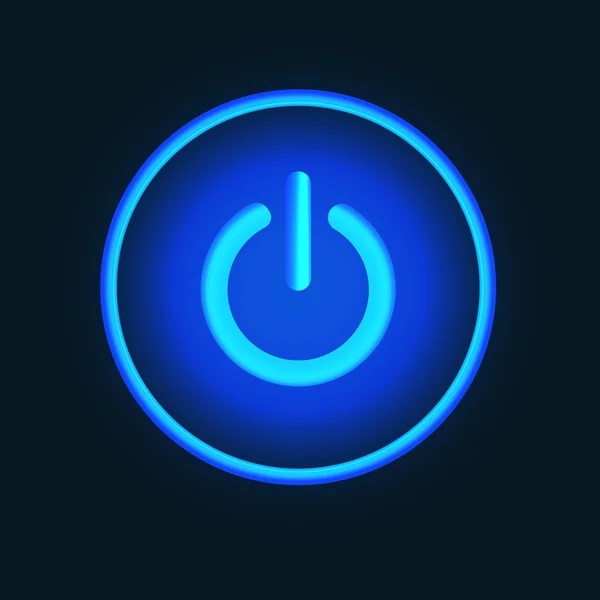 Blue neon power button — Stock Vector © master3d #35623443 Blue neon power button — Stock Vector © master3d #35623443