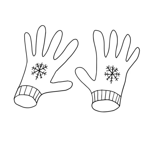 Gloves Coloring Page