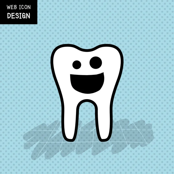 Smiling tooth icon and symbol — Stock Vector © yayha #110552368