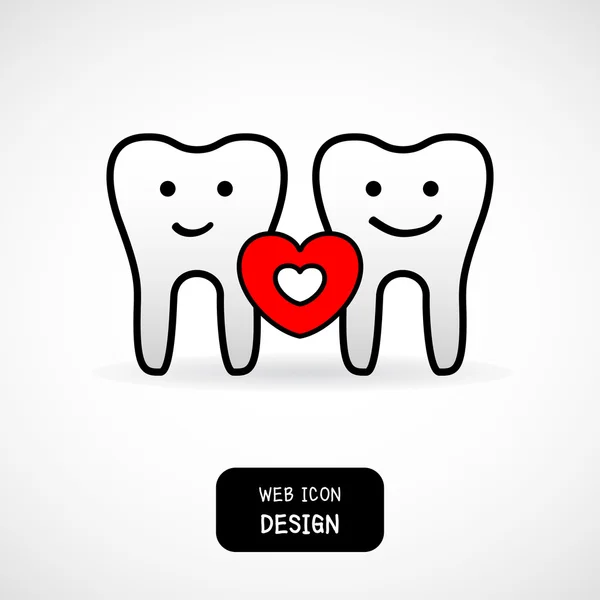 Smiling tooth icon and symbol — Stock Vector © yayha #110552368