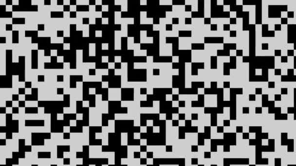 3D animation background of seamless looping video QR code or barcode ...