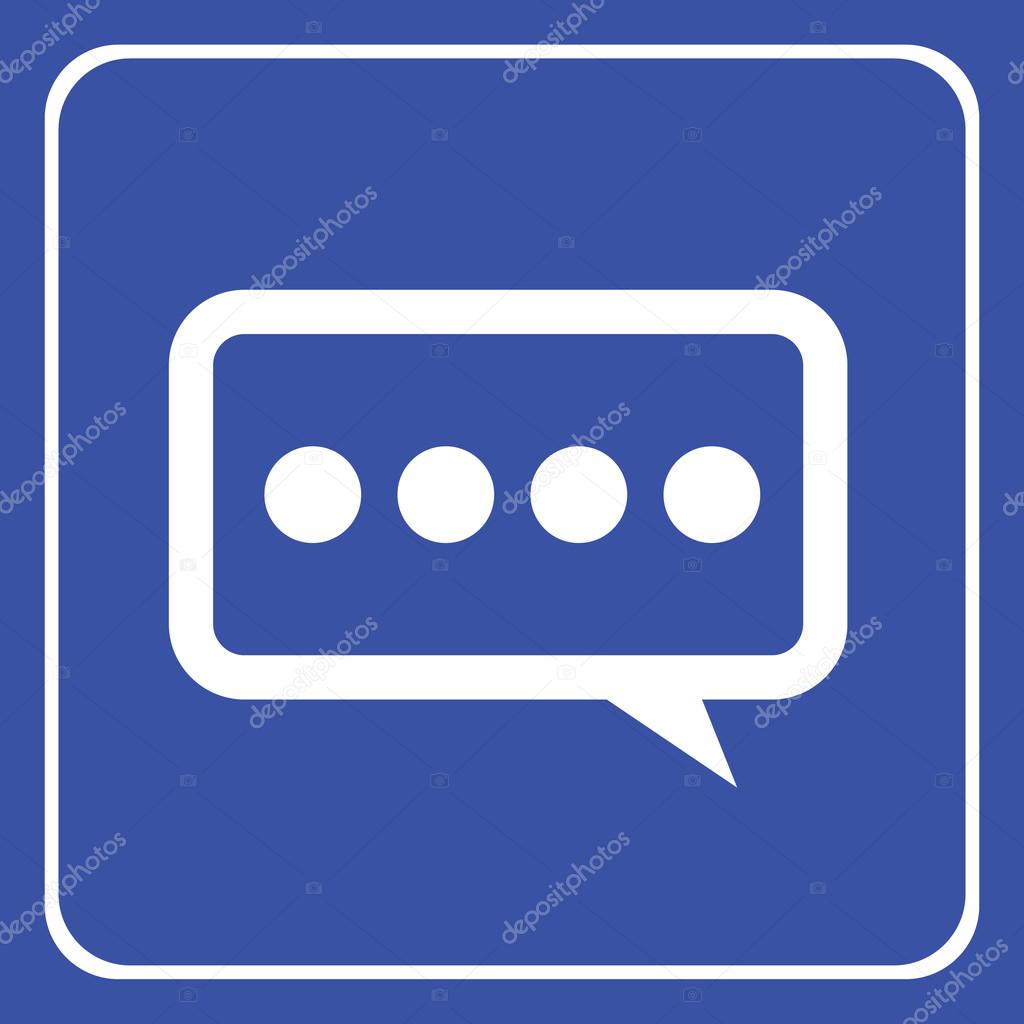 Vector chat sign icon. Speech bubble symbol. — Stock Vector © yayha ...
