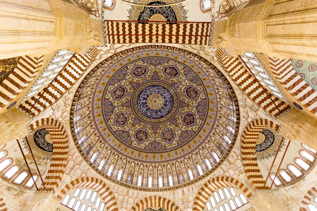 Selimiye Mosque dome interior Stock Photo by ©Belish 60797287