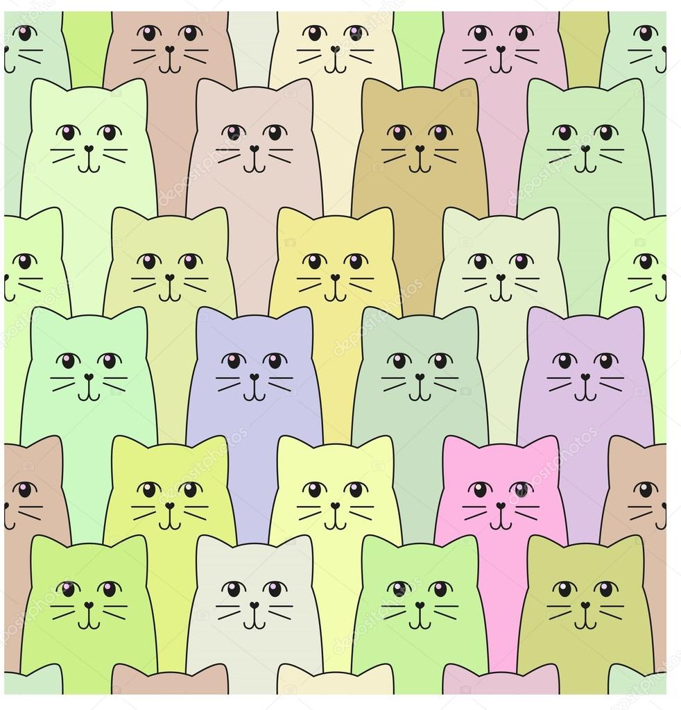 Cats pattern for your design Stock Vector Image by ©Jane39925 #79153122